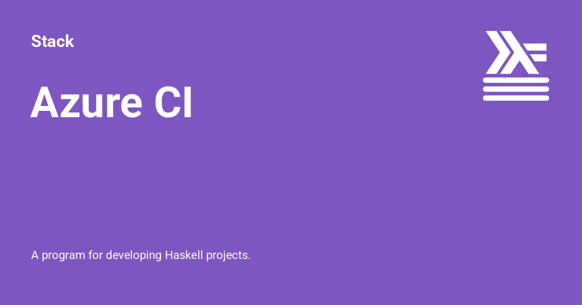 Azure CI - Stack